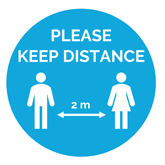 Printable - Keep Your Distance Sign - Fellowes®