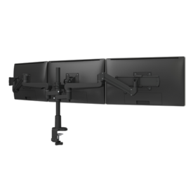 Evolve Series Triple Fixed + Motion + Slider Monitor Arm, Black - Fellowes®