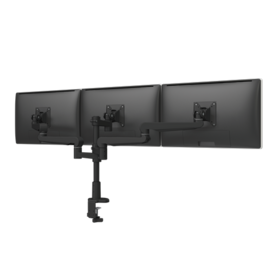 Evolve Series Triple Fixed + Fixed Monitor Arm, Black - Fellowes®