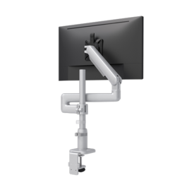Kata Series Single Fixed + Motion Monitor Arm, Grommet Mount, Silver ...