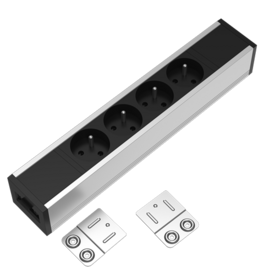 Power Block with 4 outlets - type E - Fellowes®