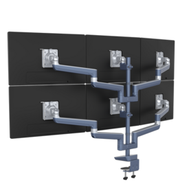 RisingEX6-FF™ Series Six Monitor Arm, Azure - Fellowes®